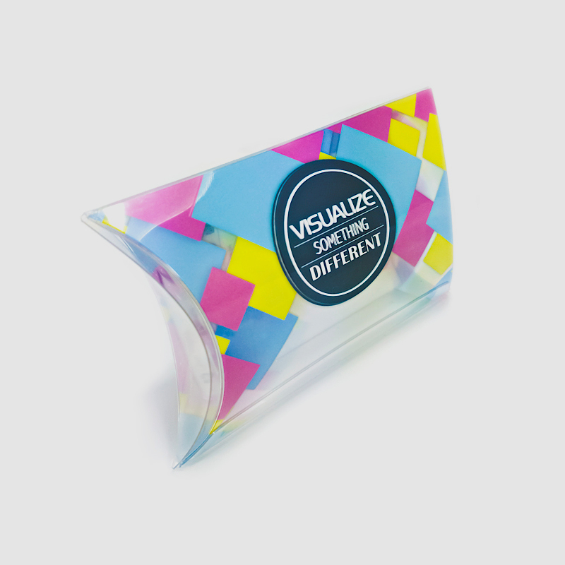 Abstract Embossed Pillow Pack | Clear Bespoke Packaging